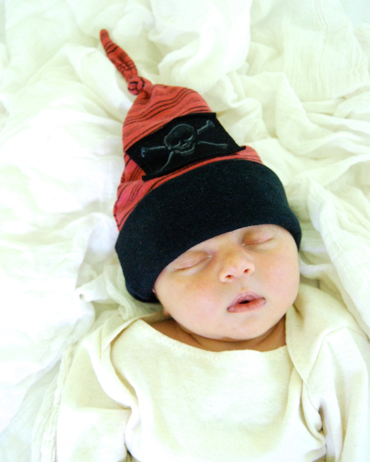 Pirate Newborn Baby Hat Organic Cotton Hemp Jersey Hand | Etsy