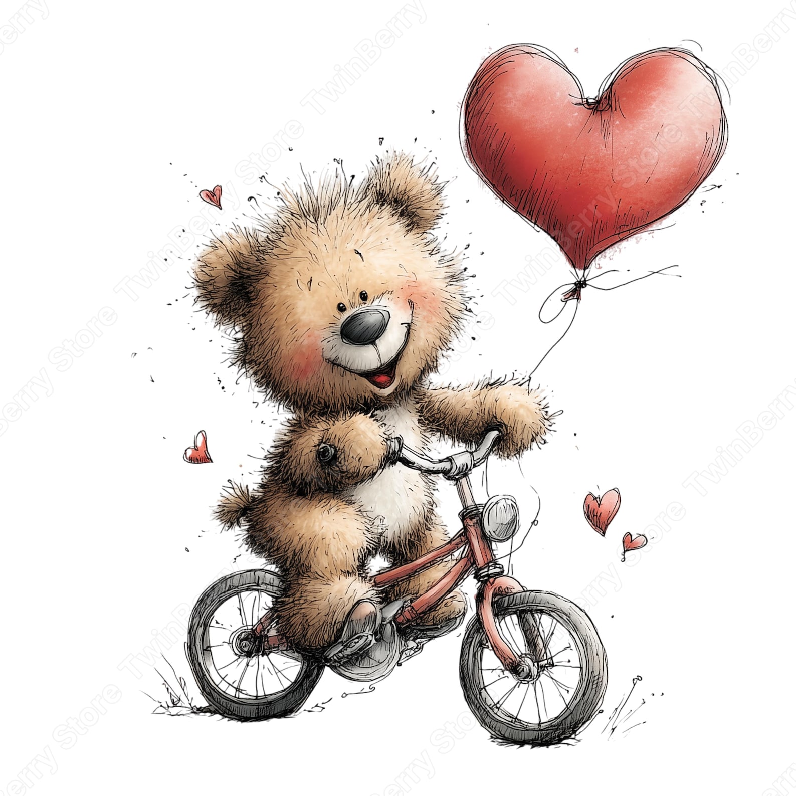 30 Valentine Teddy Bear Clipart PNG, Adorable Love Bears With Hearts ...