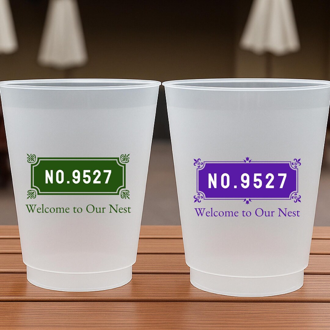 Custom Housewarming Cup – House Number Cup, Zip Code Cup, Home Sweet ...