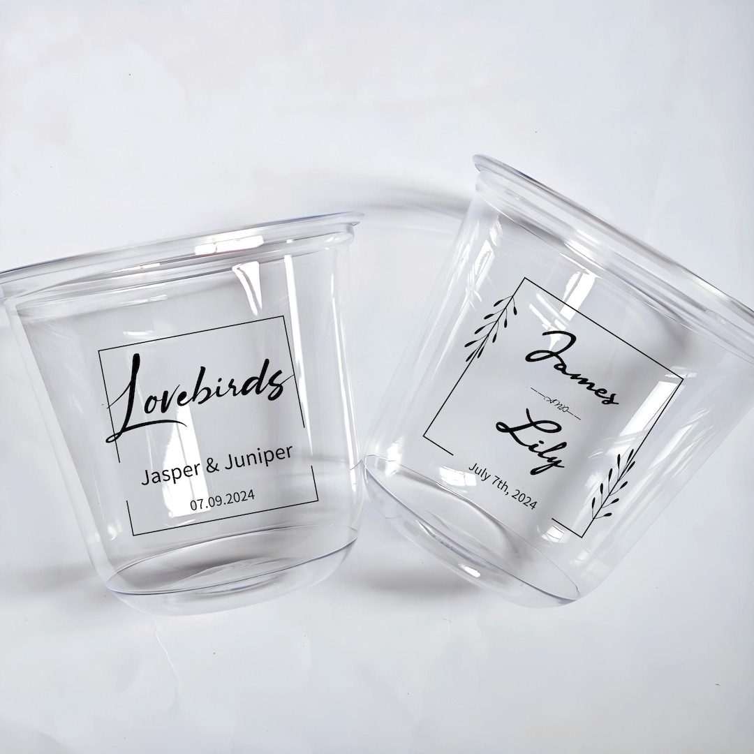 Custom Couple Name Cups – Personalized Wedding Cups, Anniversary ...