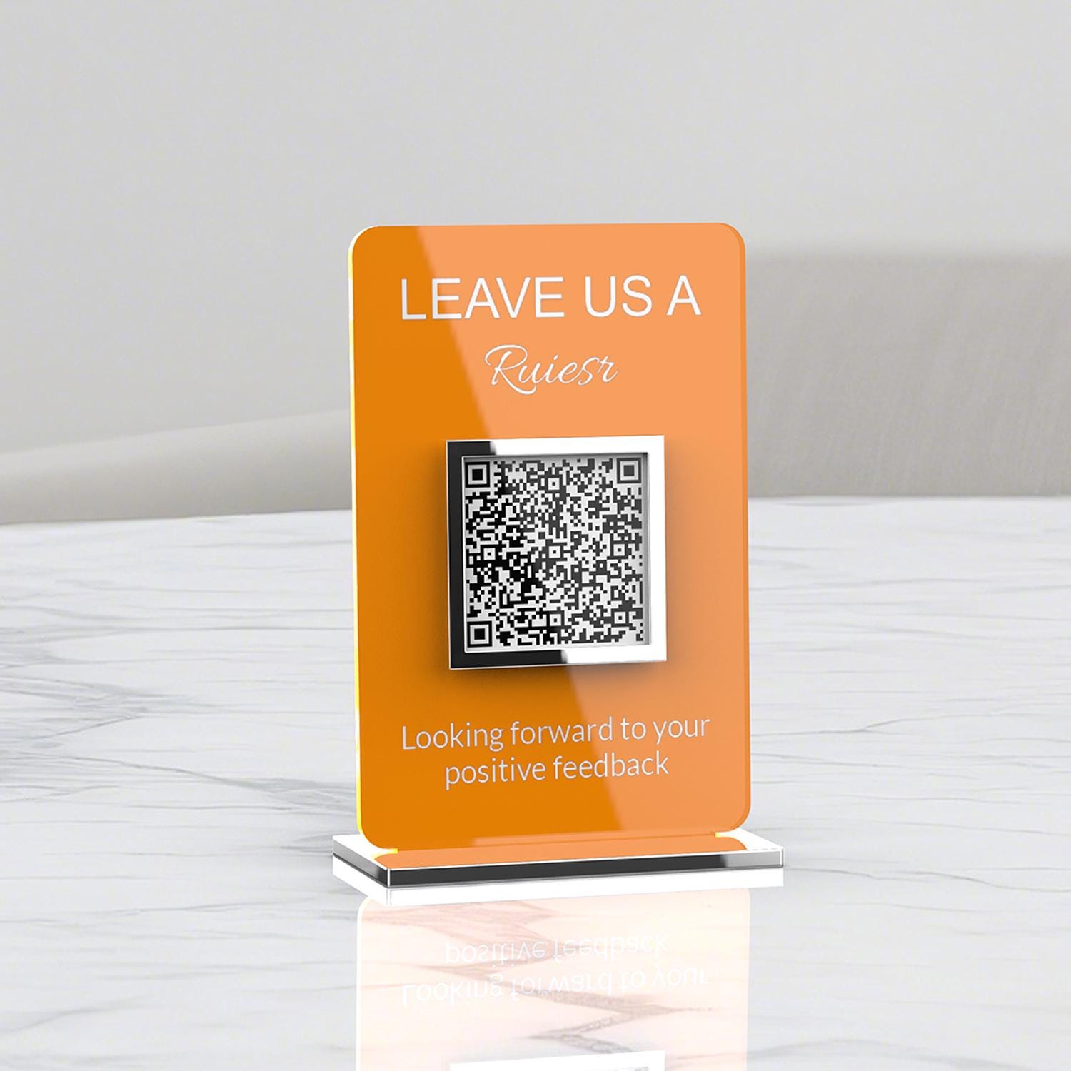 Custom Acrylic QR Code Sign: Small Business Marketing Tool - Etsy