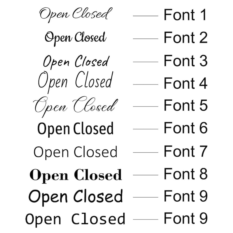 Customizable Open Closed Sign: 3D Metal Letters, Business Decor - Etsy