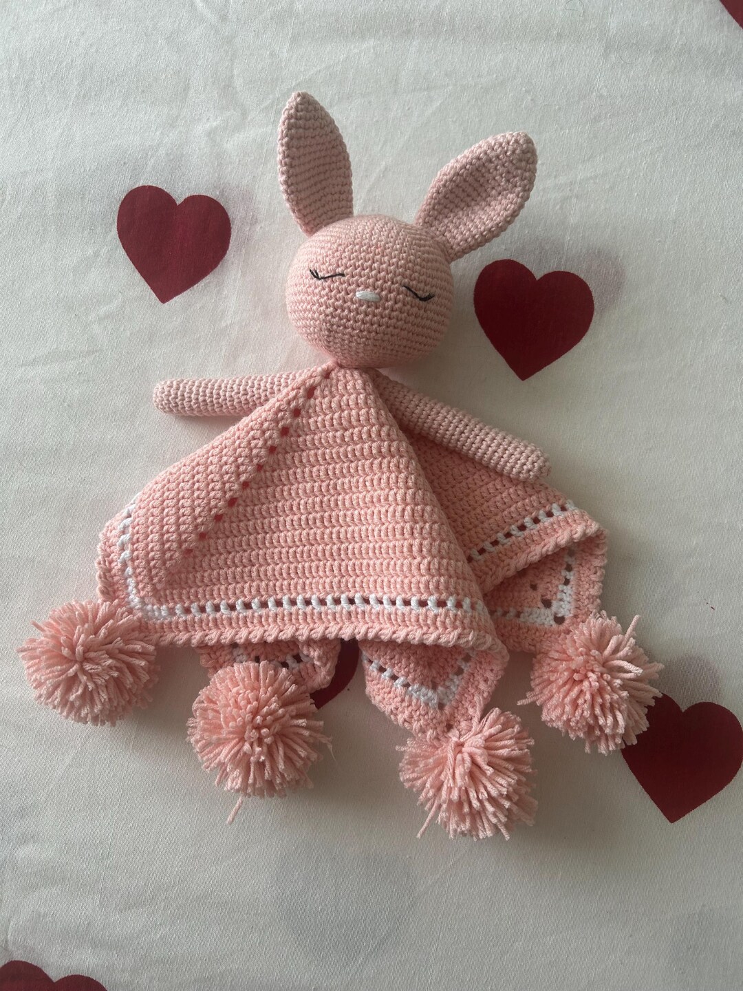 Sleeping Bunny Lovey - Etsy
