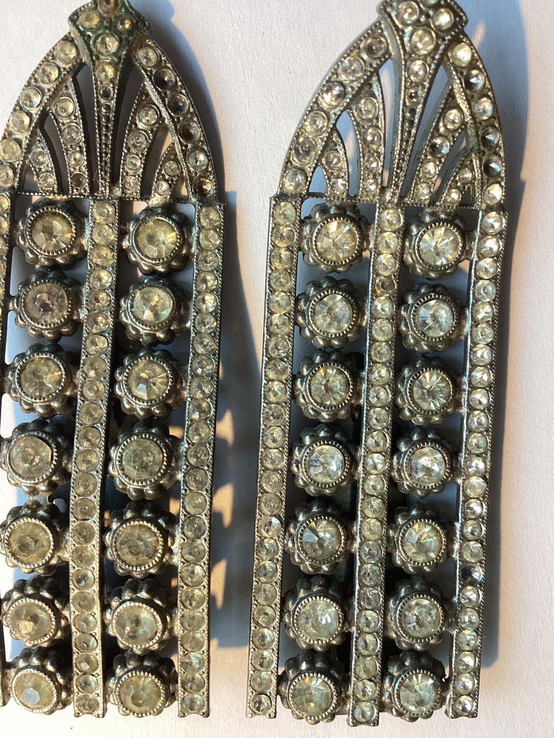 Art Deco Vintage Dress Clips Pair - Etsy