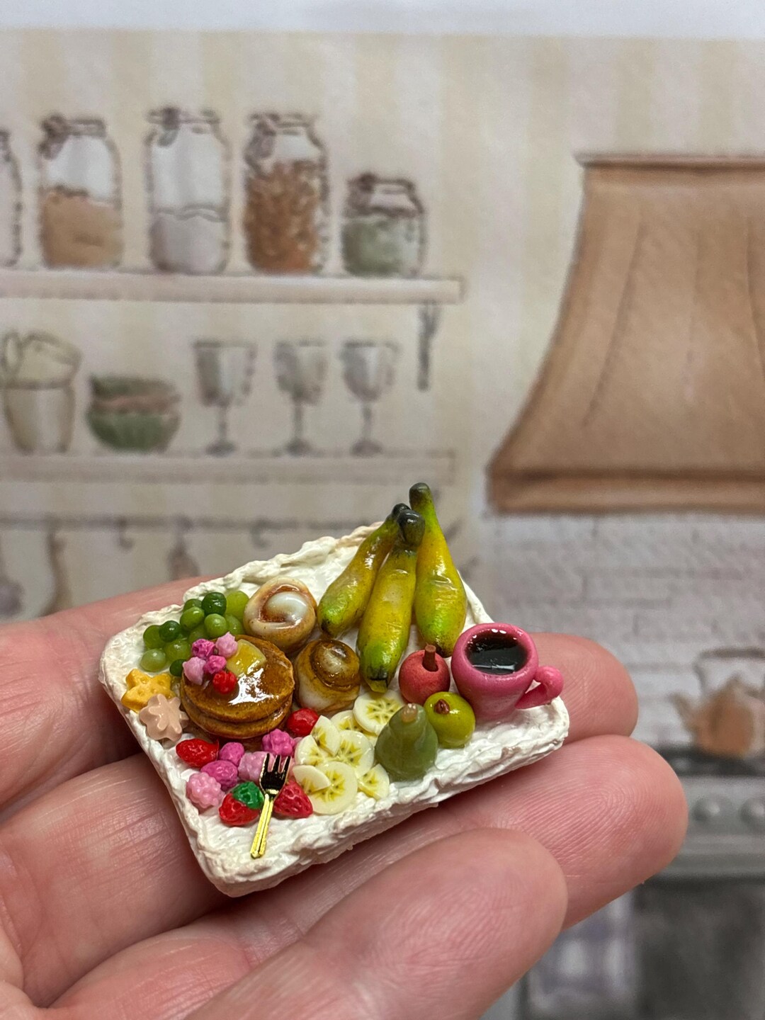 1:12 Scale Miniature Dollhouse Food, Mini Charcuterie Board, Mini Food ...