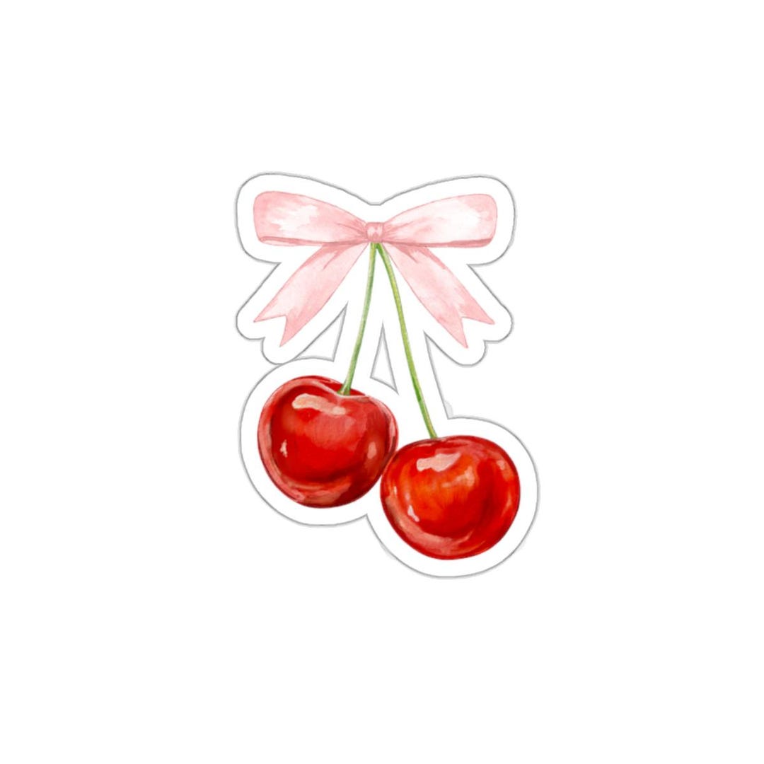 Cherry Blossom Die-cut Stickers - Cute Cherry Stickers for Laptops ...