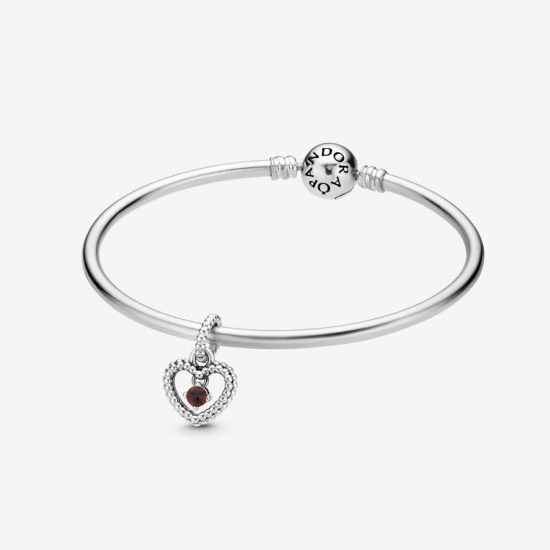 Genuine Pandora January Birthstone Bangle Gift Set Gift Bag Ale S925 - Etsy