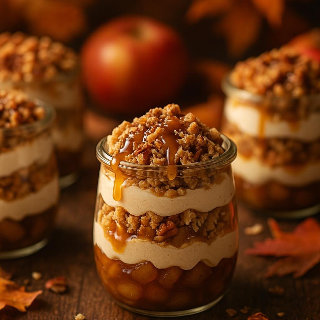 Caramel Apple Crumble Cups Recipe | Cozy Fall Dessert | Thanksgiving ...