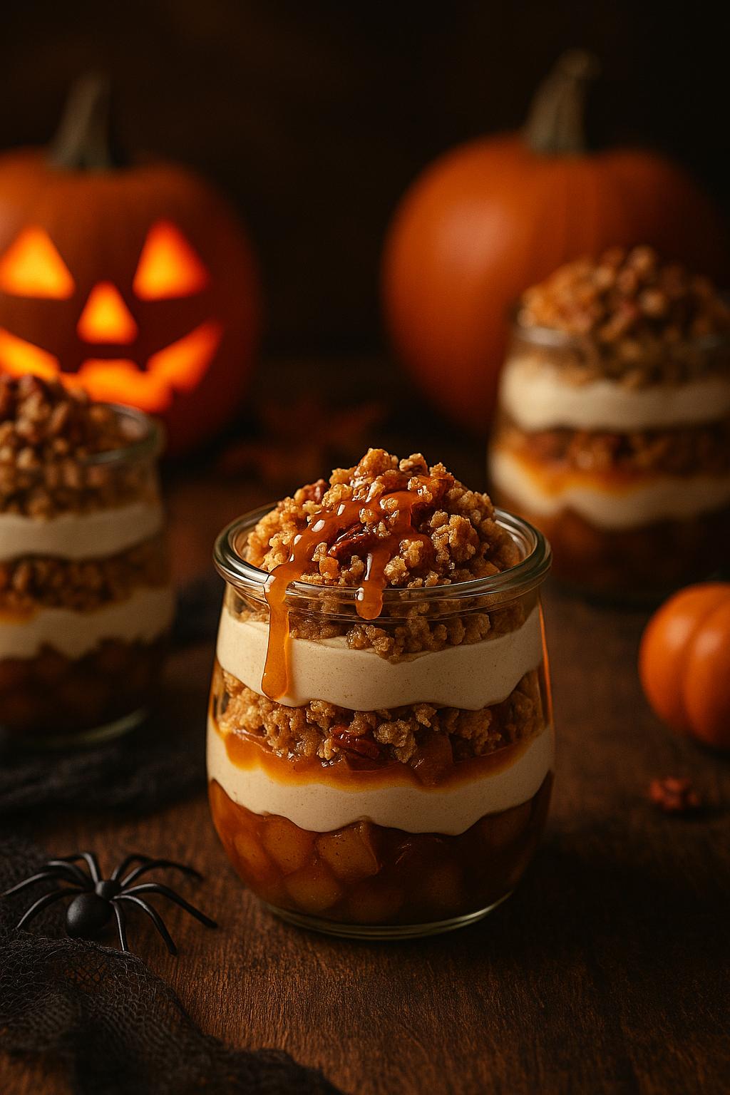 Caramel Apple Crumble Cups Recipe | Cozy Fall Dessert | Thanksgiving ...