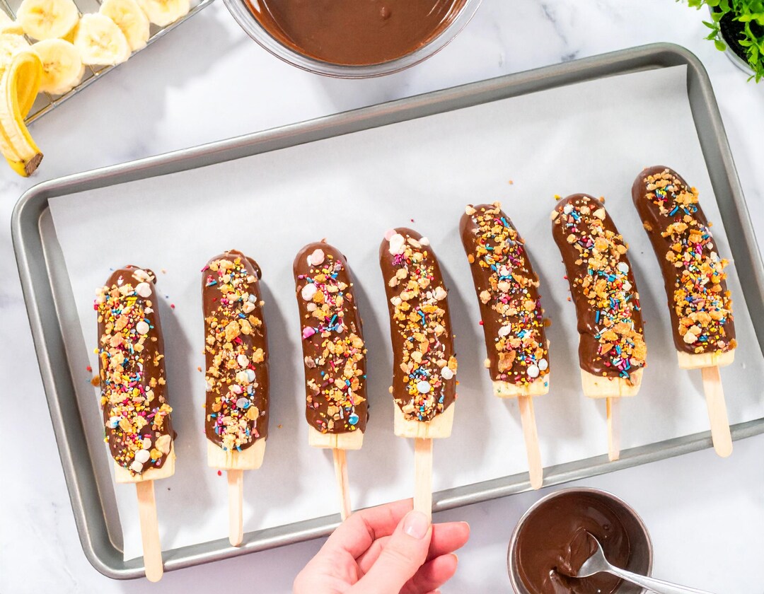 Frozen Banana Pop Dippers Recipe | Healthy, Fun Snack for All - Etsy