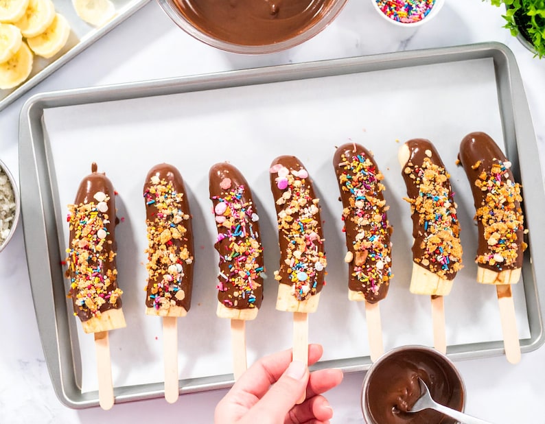 Frozen Banana Pop Dippers Recipe | Healthy, Fun Snack for All - Etsy
