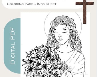 Saint Mary Magdalene, Catholic and Christian Coloring Page + Info Sheet ...