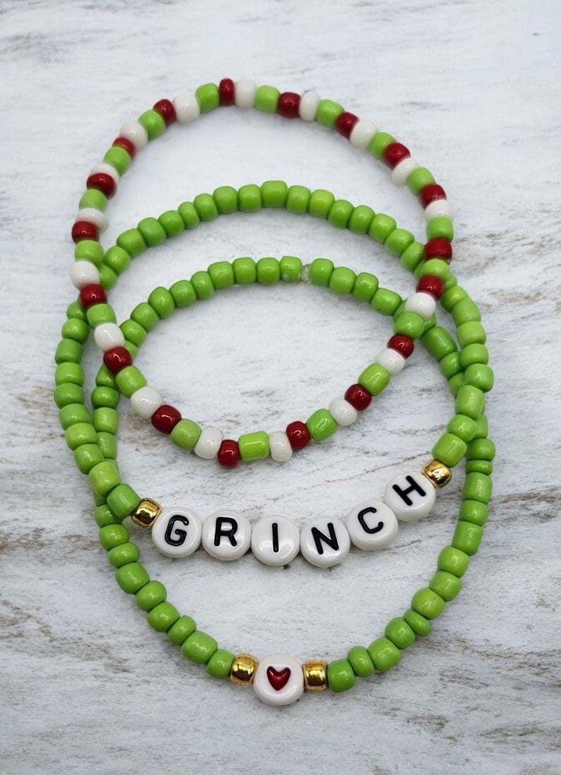 Grinch Set Bracelets - Etsy