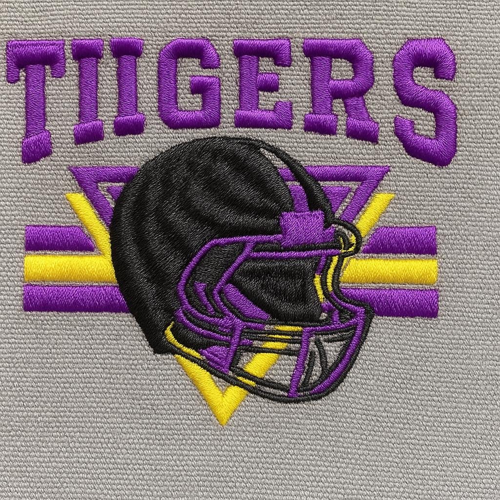 2027 New LSU Embroidery Design | Football Logo Stitch Pattern ...