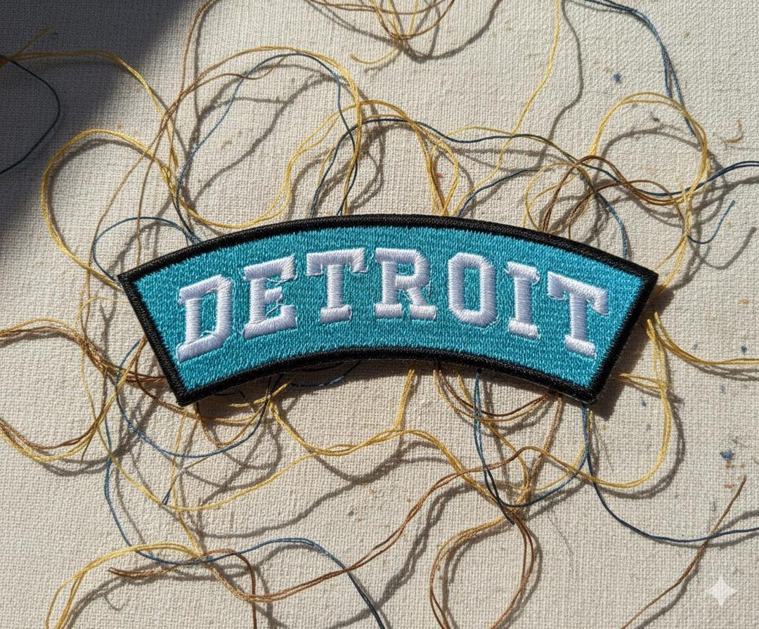 Detroit Embroidery Design | Digital Machine Embroidery File | Instant ...