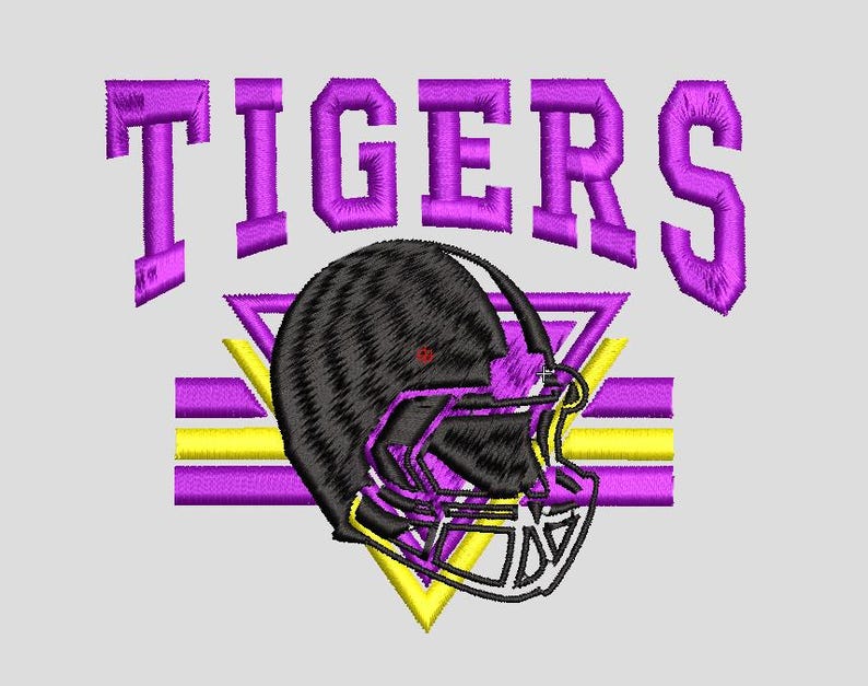 2027 New LSU Embroidery Design | Football Logo Stitch Pattern ...