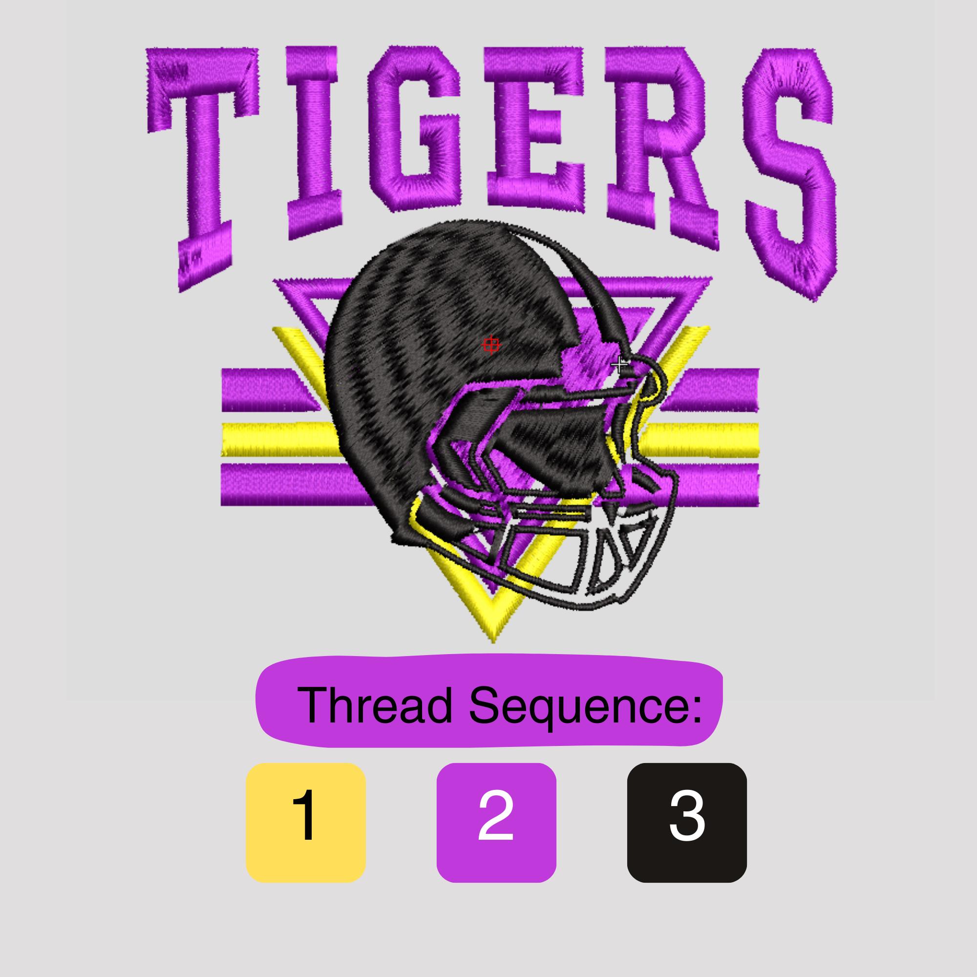 2027 New LSU Embroidery Design | Football Logo Stitch Pattern ...