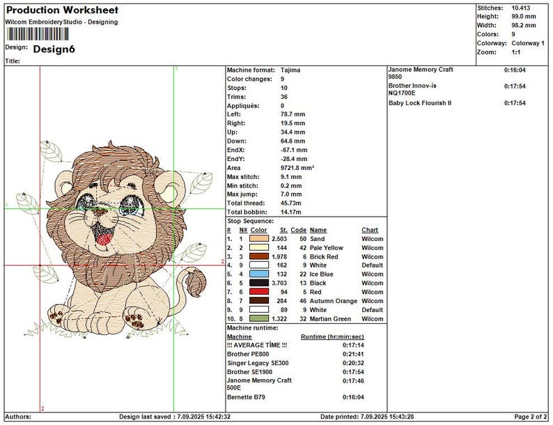 Baby Lion King Embroidery Design – Jungle Safari Animal Pattern for ...
