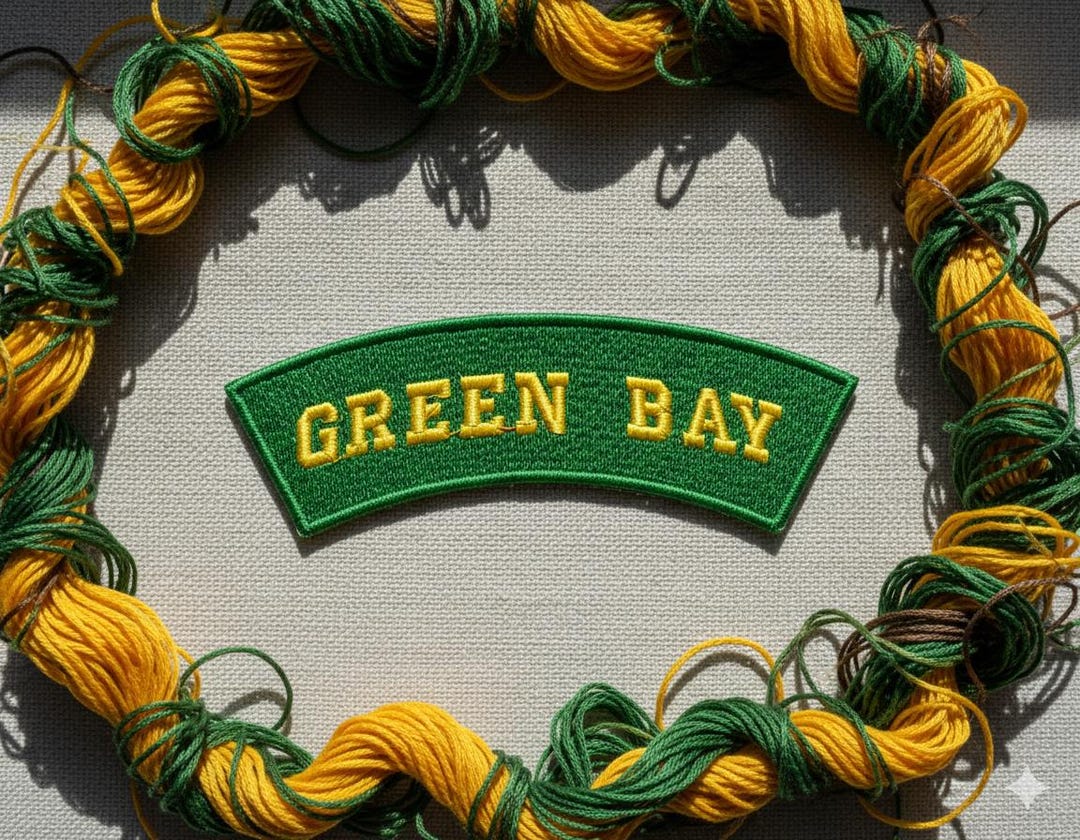 Green Bay Embroidery Design | Digital Machine Embroidery File | Instant ...