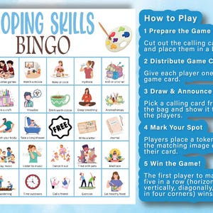 Coping Skills Bingo Game, 60 Mindfulness Bingo Cards, Classroom SEL ...