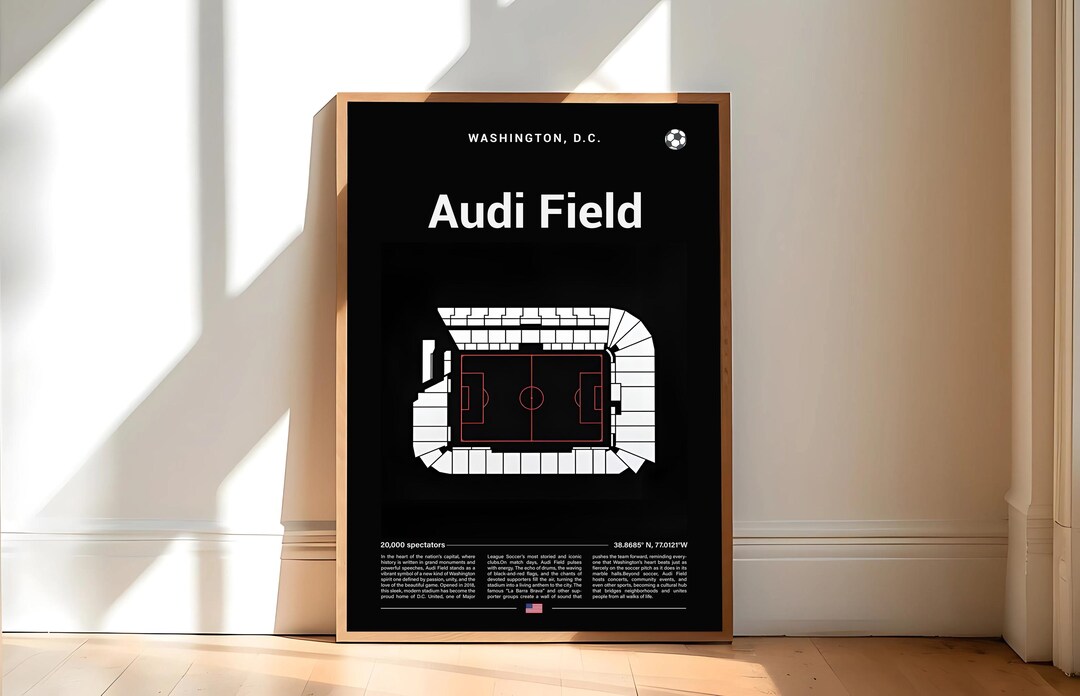 Audi Field Print, Football Stadium Print, Stadium Poster, Gift Poster ...