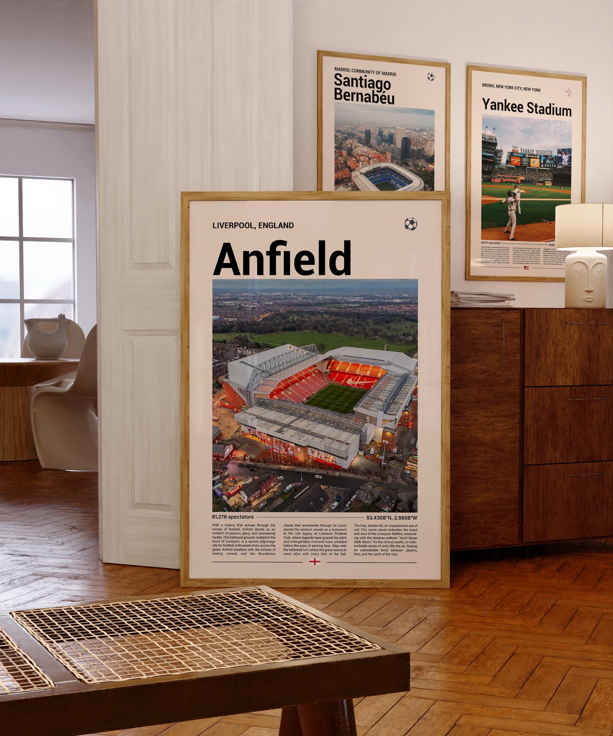 Anfield Print, Liverpool FC Gifts, Liverpool Poster, Liverpool FC Print ...