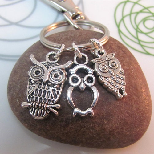 Owl Always Love You Personalized Keychain Handstamped 3/4 Inch | Etsy