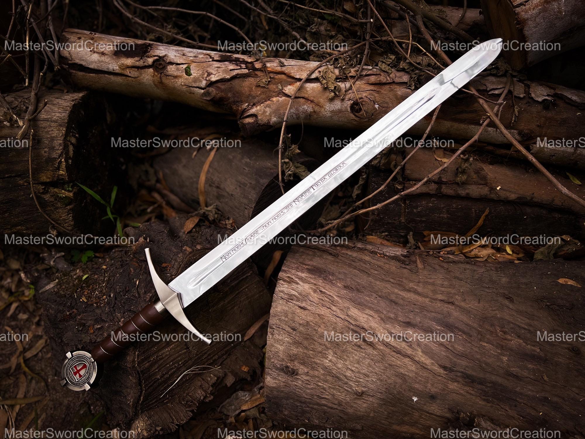 Handmade Knights Templar Crusader Sword: Medieval Collectible Replica ...