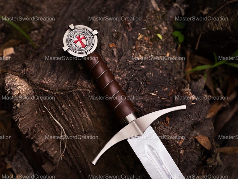 Handmade Knights Templar Crusader Sword: Medieval Collectible Replica ...