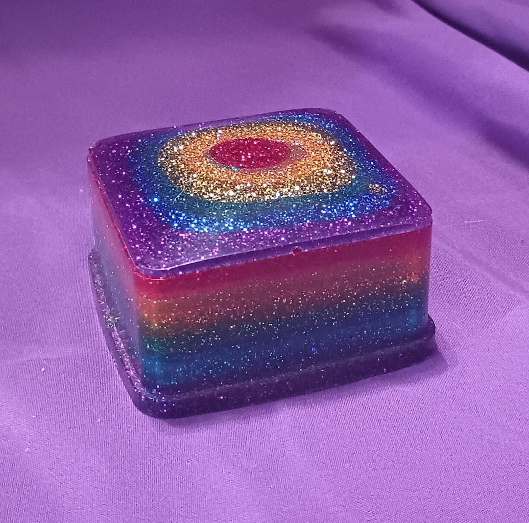 Square Rainbow Box - Etsy