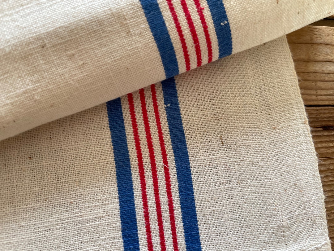 Torchon torchon en coton métis naturel ancien Couleurs rouge - Etsy France