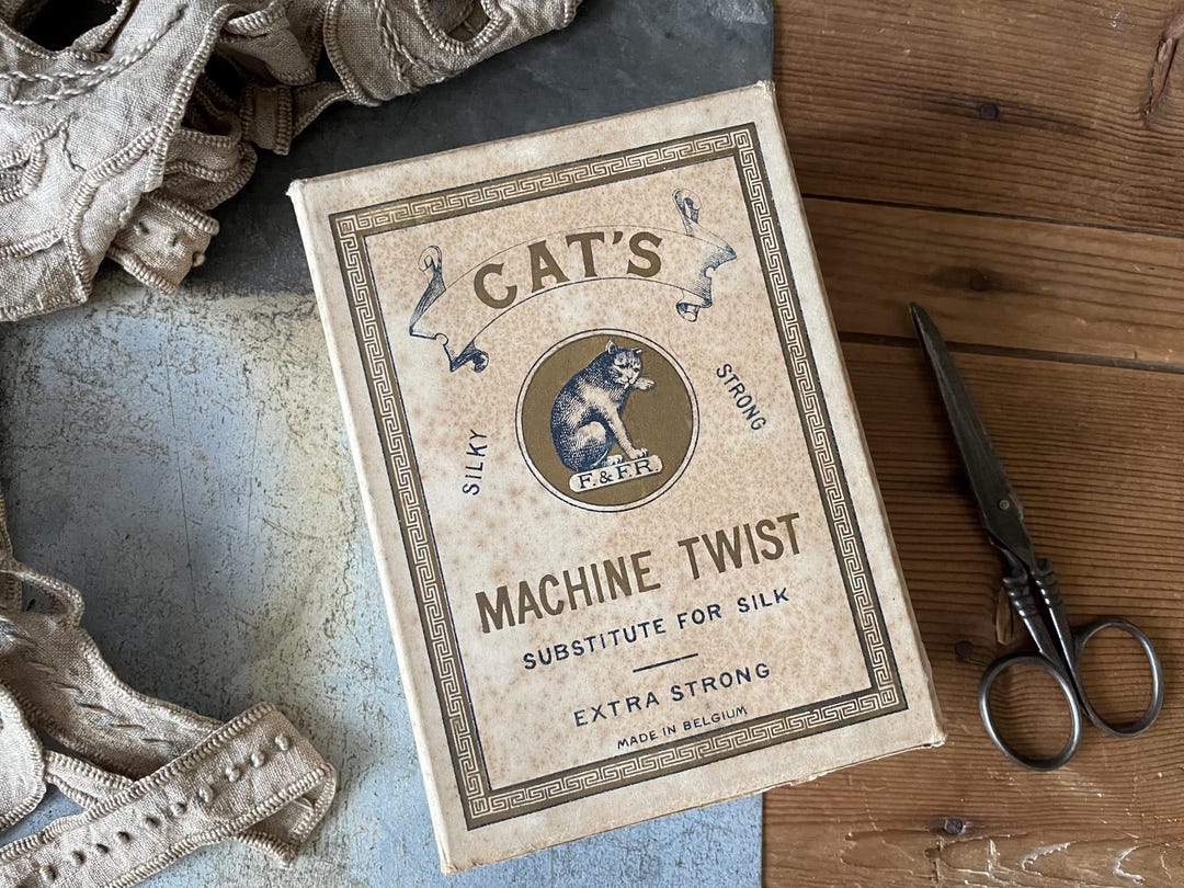 Lovely Cardboard Pack of Vintage Thread Spools Cats - Etsy