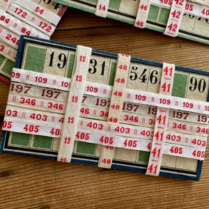 Vintage French Laundry Labels Numbers Tapes 5 Meters Linen - Etsy