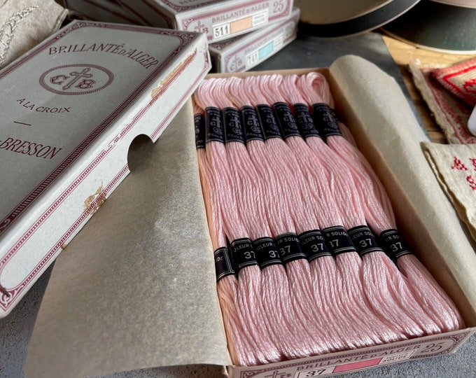 French CB Thread Embroidery Thread Boxes Unused Cotton Skeins Original ...