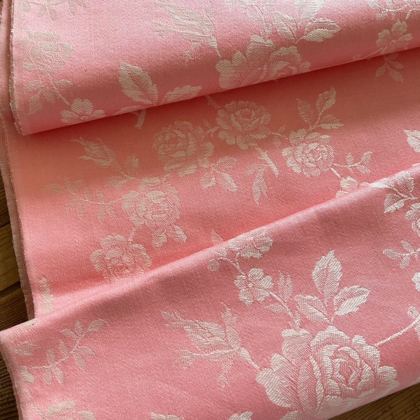 Pink Damask Fabric - Etsy