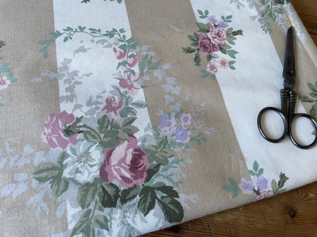 Vintage Laura Ashley Fabric Ref Isabelle 1988 - Chintz - Long Piece - Etsy