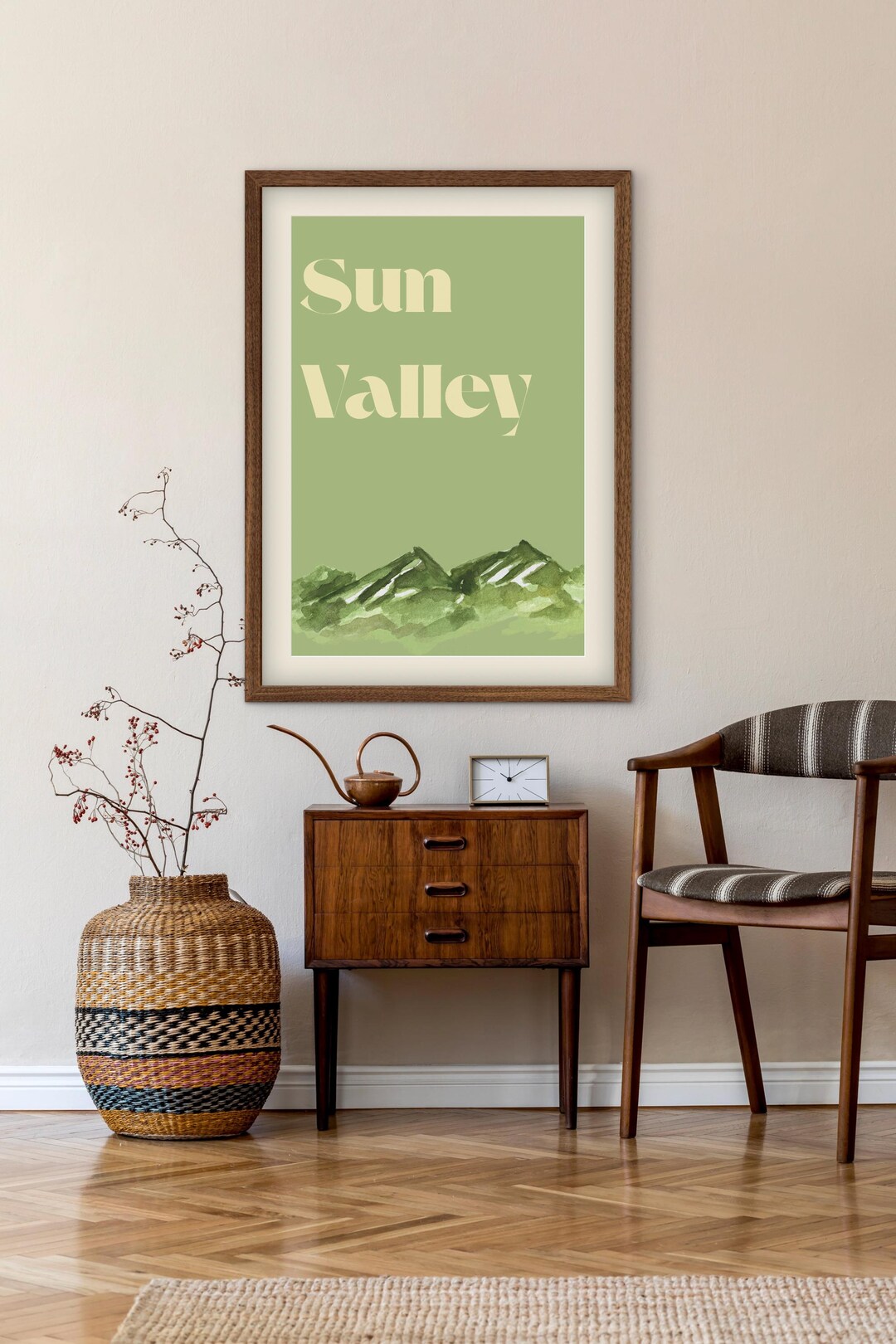 Sun Valley Art Print: Modern Bar Cart Decor (digital Download) - Etsy