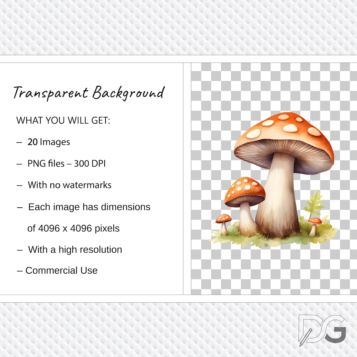 Watercolor Autumn Mushroom Clipart Bundle: Woodland Animals, Fall ...