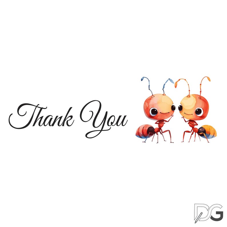 Cute Ant Watercolor Clipart, Summer Insects PNG (digital Download) - Etsy
