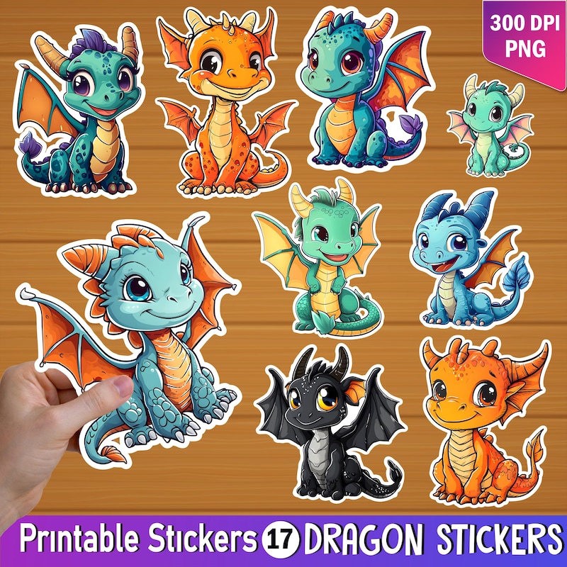 Dragon Stickers - Etsy