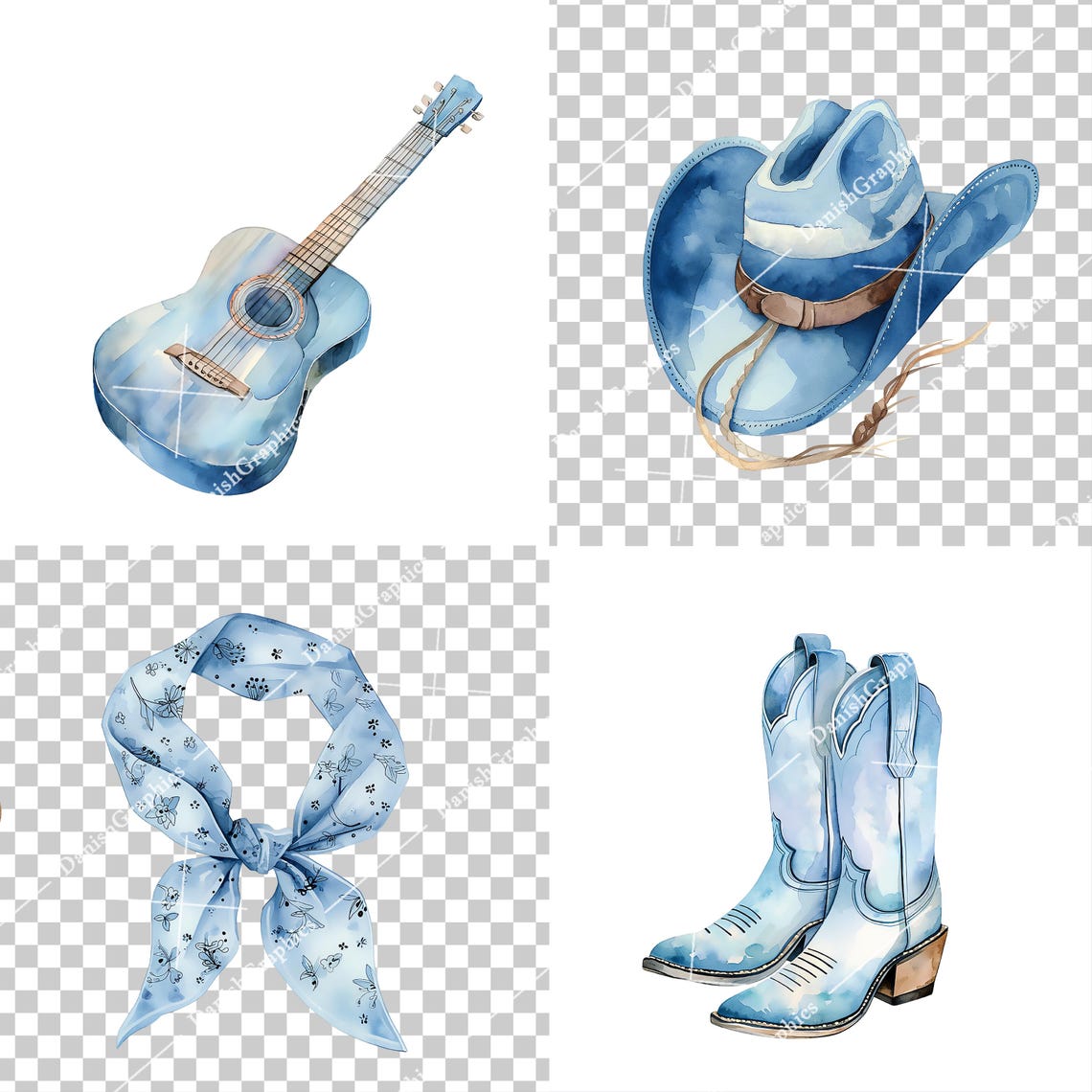 Cute Cowboy Clipart Bundle, Western PNG Graphics (digital Download) - Etsy