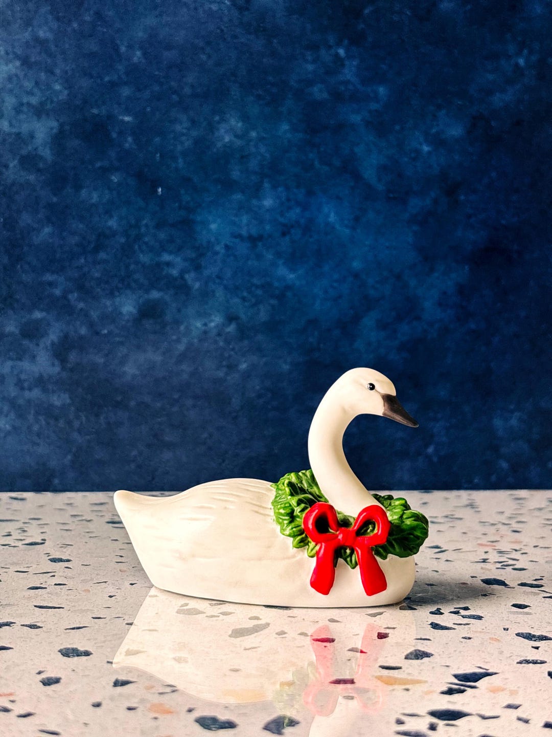 Vintage 1984 Schmid Gordon Fraser Christmas Goose Wearing Wreath With ...