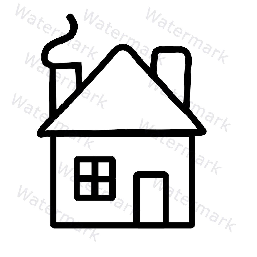 Cute House PNG Clipart | Cozy Home Illustration | Digital Download ...