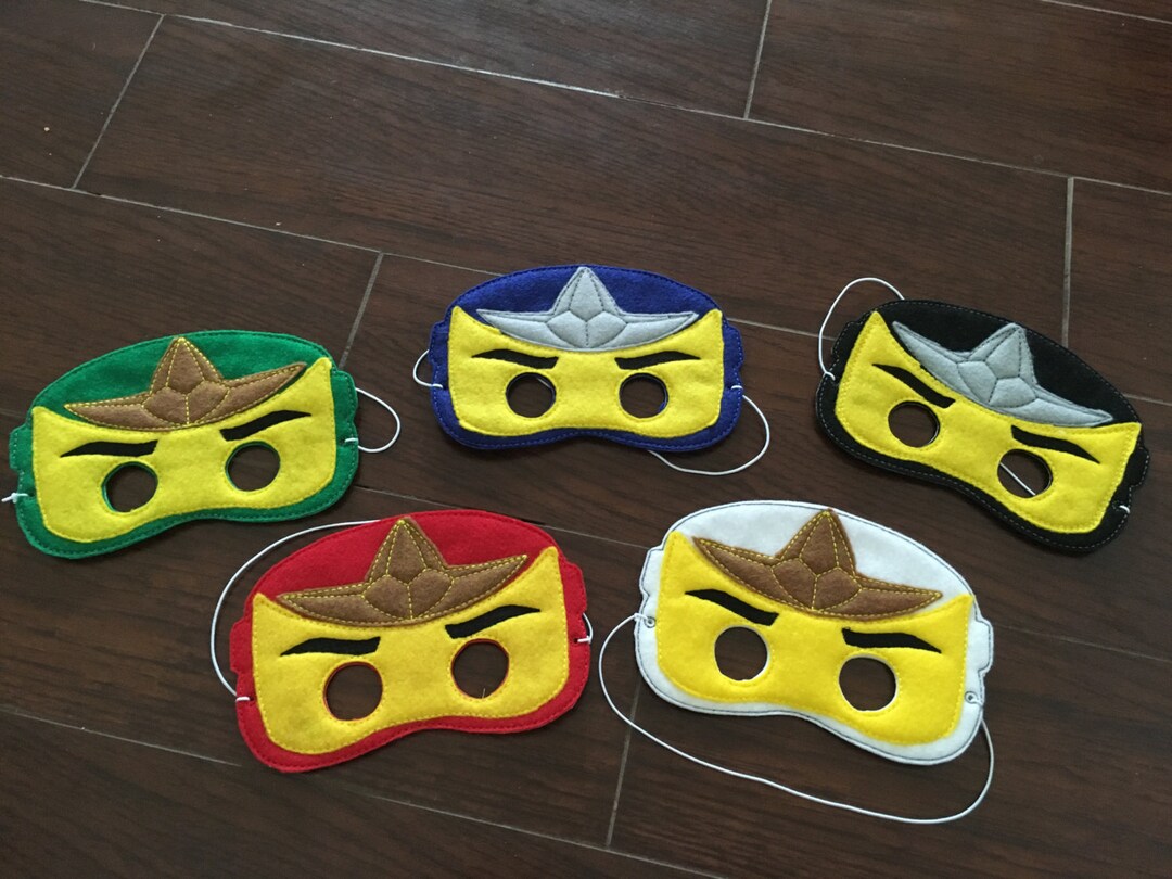 Block Ninja Go Block Mask Costume Mask Super Hero Mask - Etsy Australia