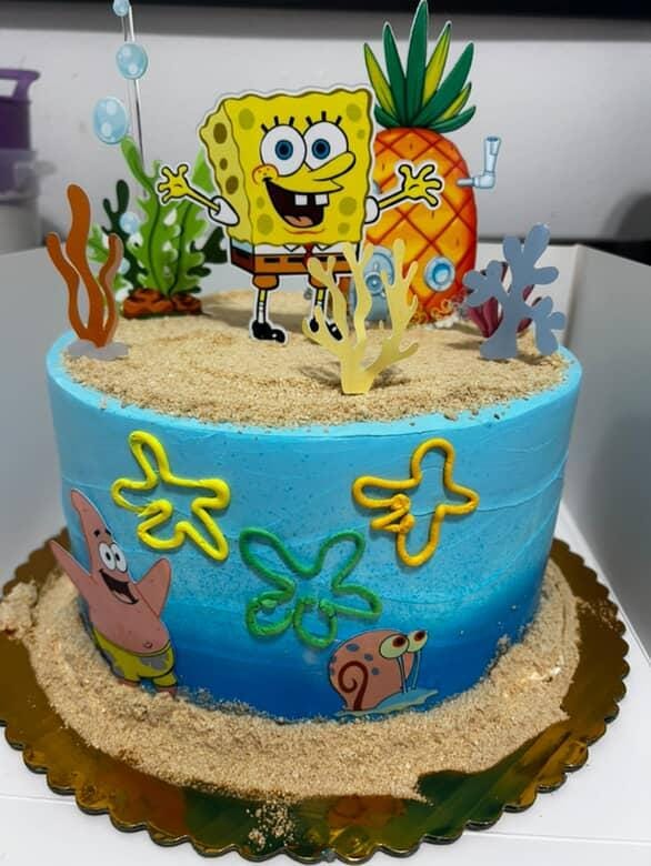 Spongebob Cake Topper Set - Etsy