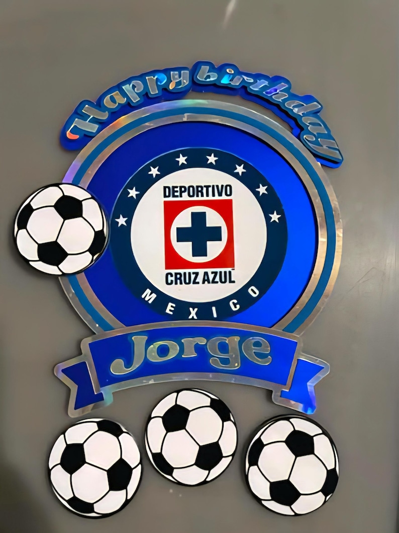 Cruz Azul Cake Topper - Etsy