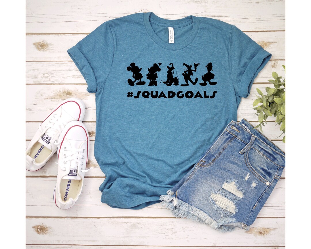Fab Five Squad Goals Mickey Minnie Pluto Goofy Donald - Etsy