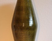 Items similar to TALL Vintage Danish Modern Ceramic Floor Vase in Khaki ...