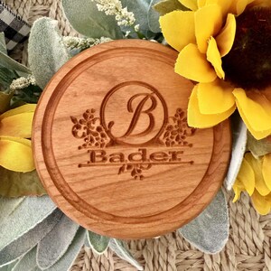Custom Personalized Engraved/carved Wood Coasters (single or Set) for ...