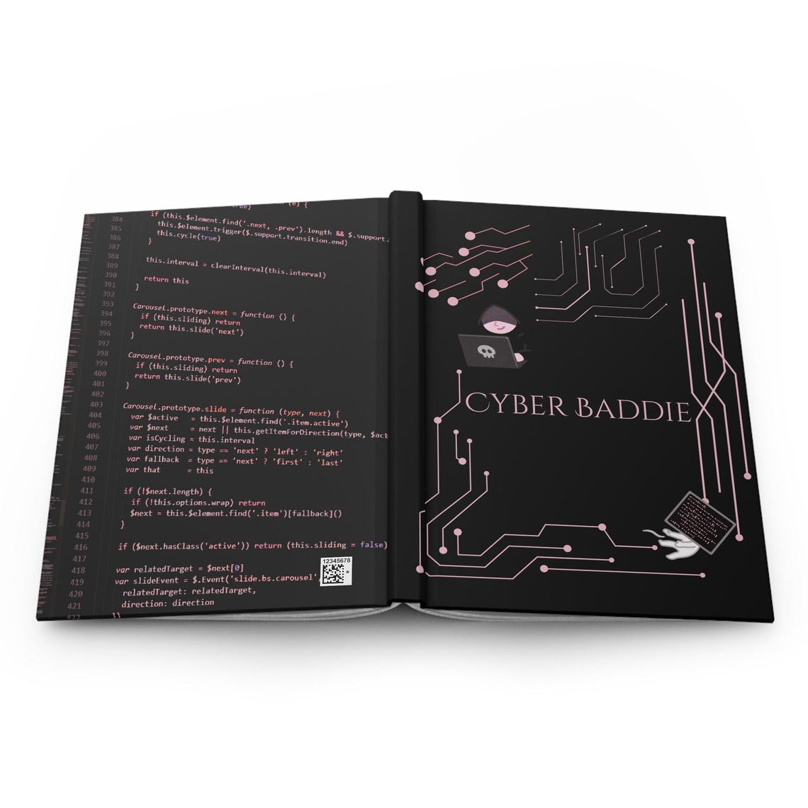Cyber Baddie Hardcover Journal | Tech-themed Notebook, Gift for ...